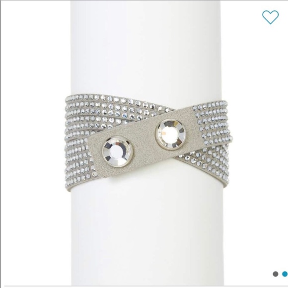 Swarovski | Jewelry | Swarovski Sparkly Crystal Double Bracelet | Poshmark